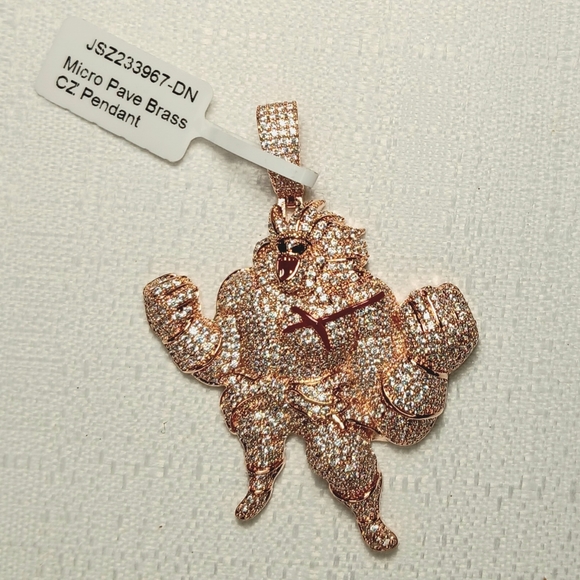 Source Unknown | Accessories | Icedout Brolic Saiyan Pendant Micro Pave ...